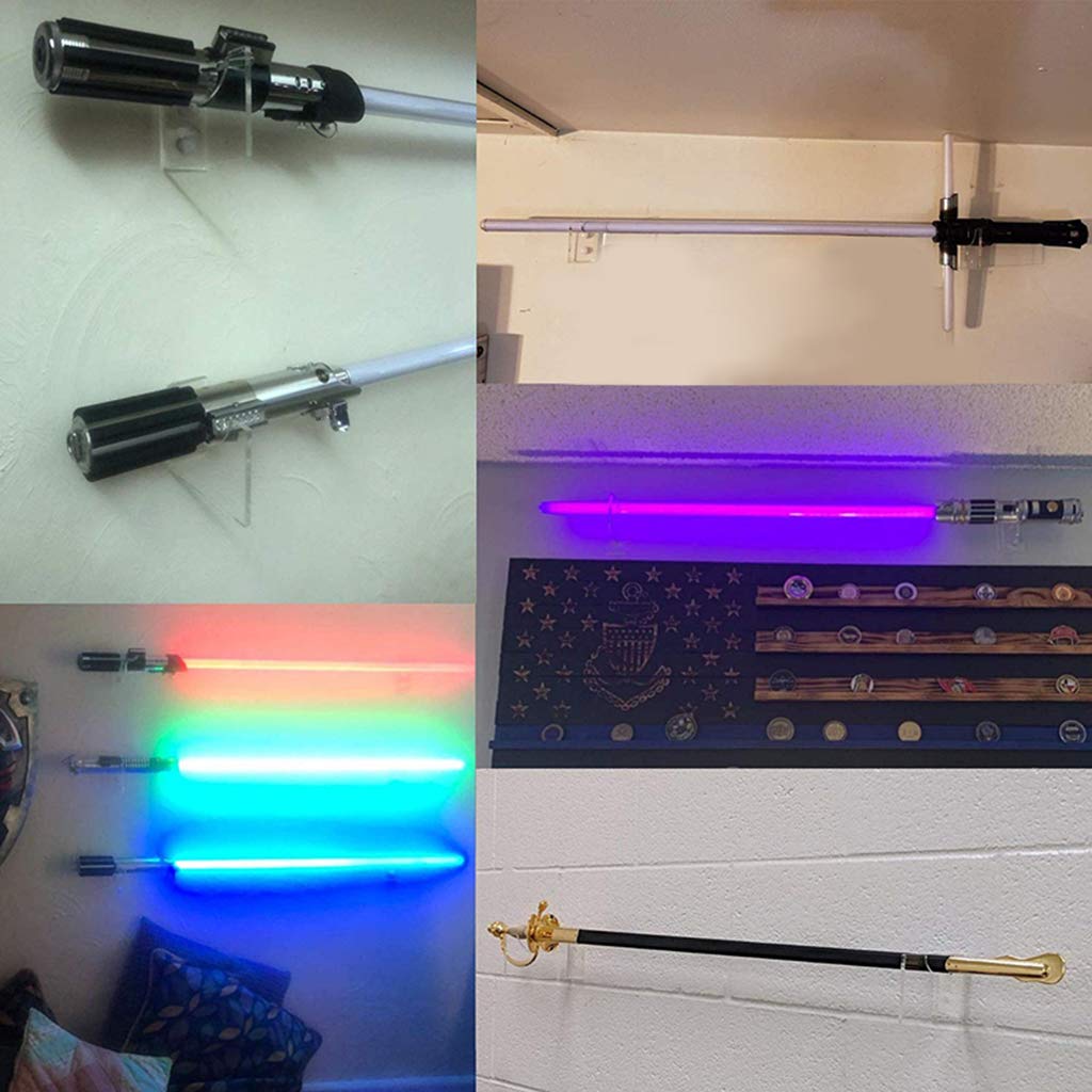 Snapklik.com : MWD Lightsaber Wall Mount Holder Rack Stand Deluxe ...