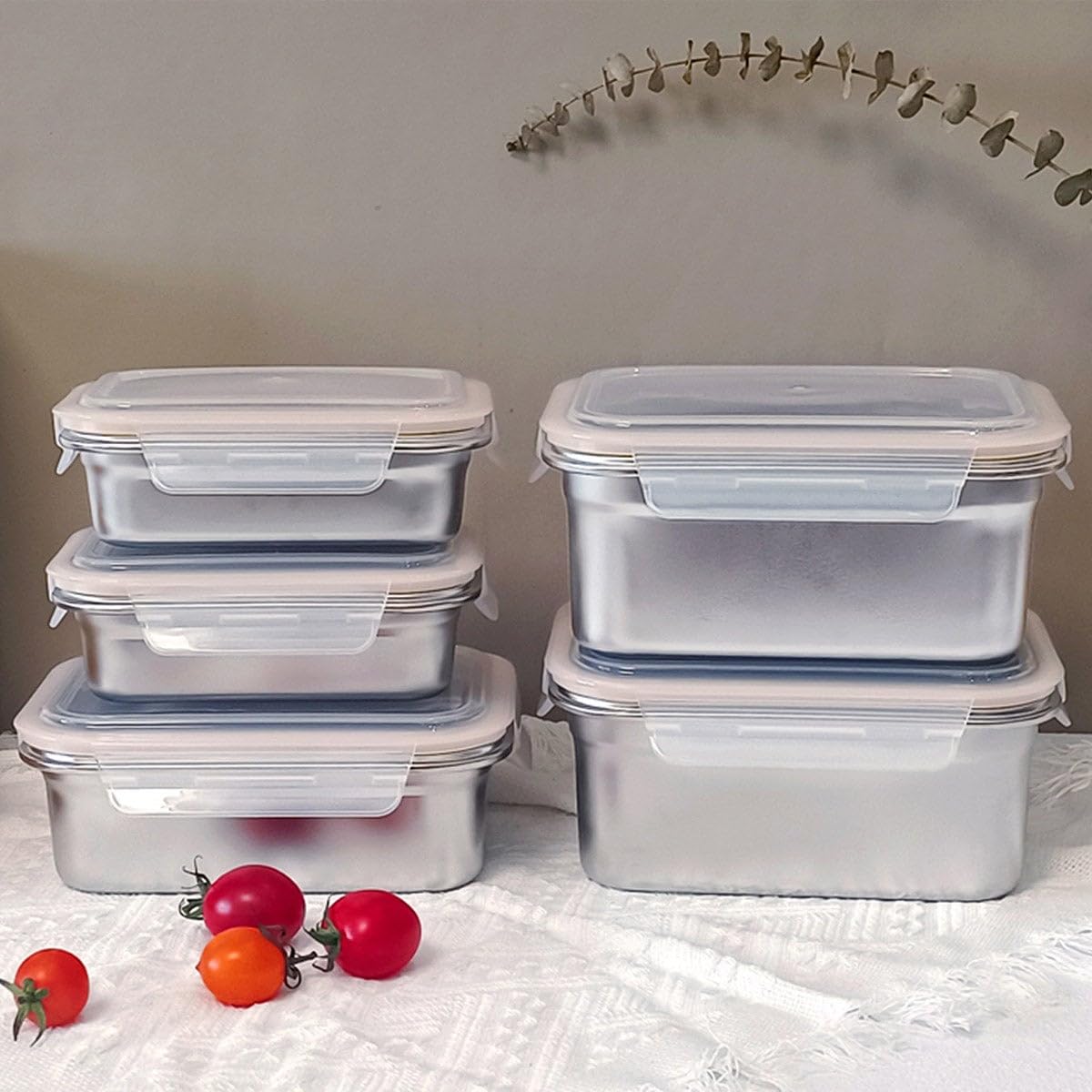 Neoflam Stainless Steel Food Container Set, 10-pieces : Amazon.ca: Home