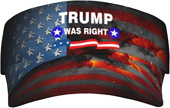 Trump was Right Sports Sun Visor Hats Adjustable Summer Uv Protection ...
