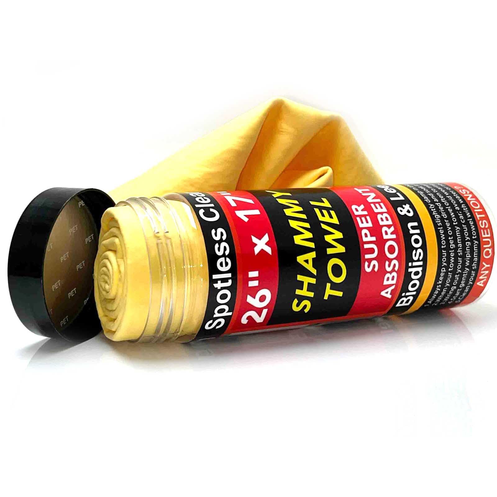 Amazon.com: Premium Shammy Cloth for Car Drying - 1pk(26”x17”) - Super ...