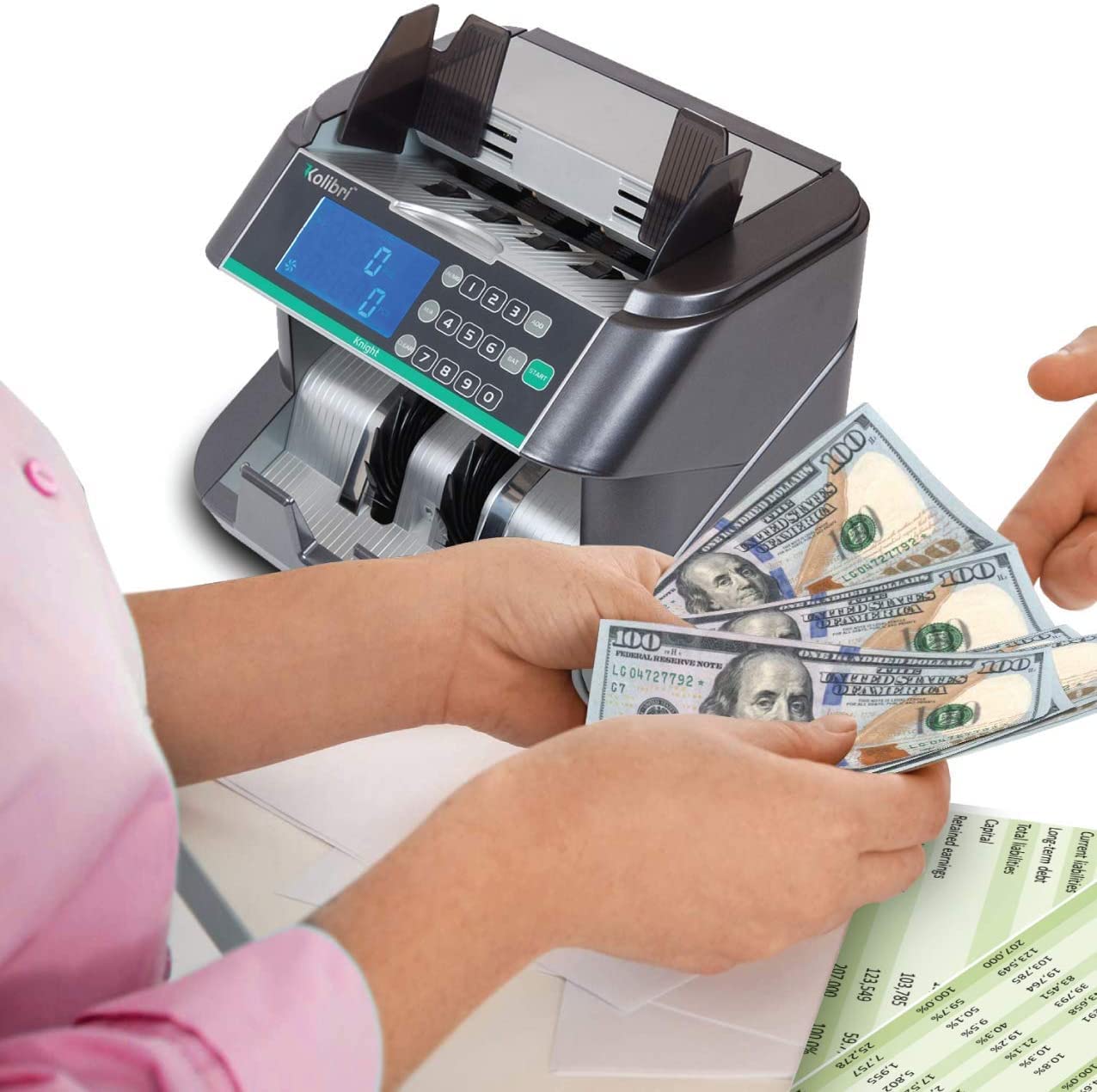 Buy Kolibri Knight Money Bill Counting Machine with UV, MG, IR, HF, DB ...