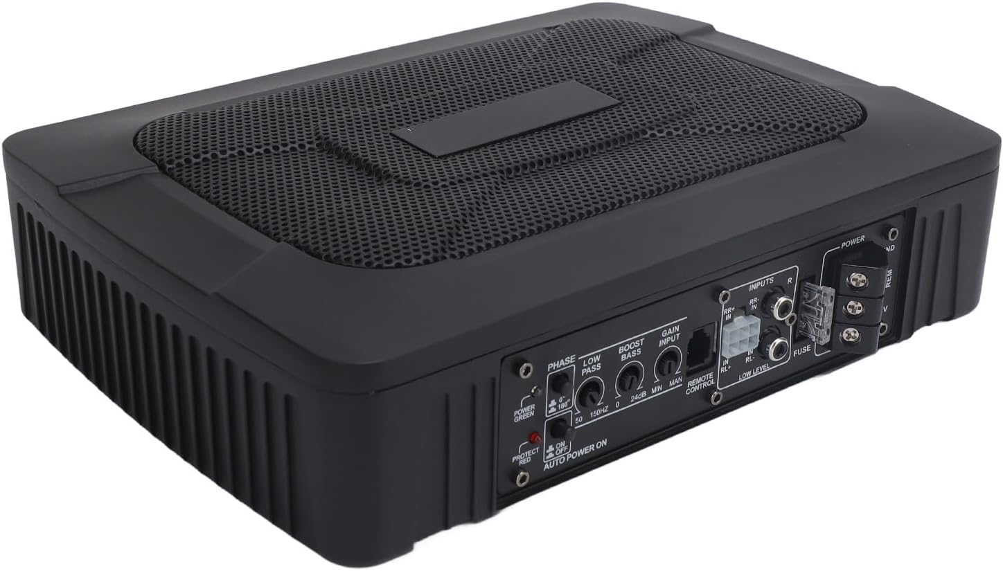 Ultra Compact Underseat Car Subwoofer 600W Amplifier 150W RMS Slim ...