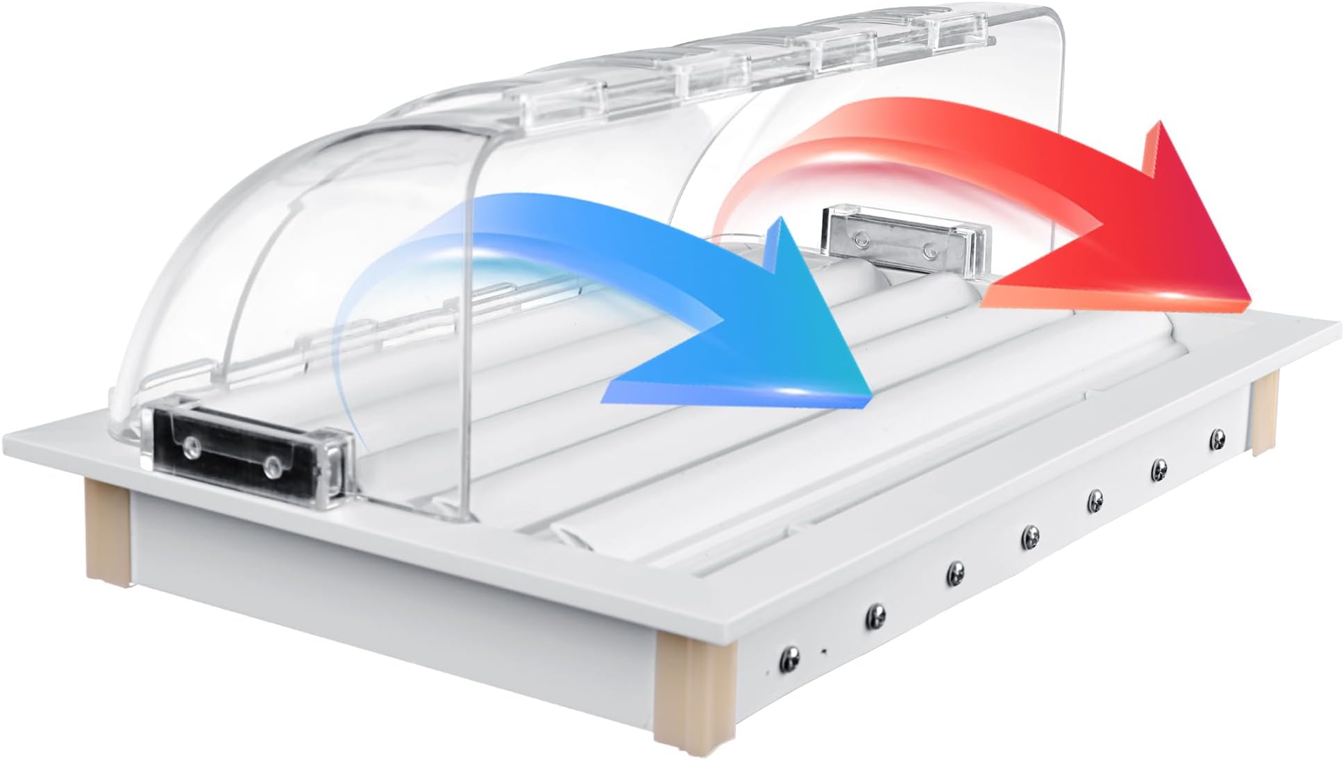 2 Pack Strong Magnetic Air and Heat Vent Deflectors for Floor, AC ...