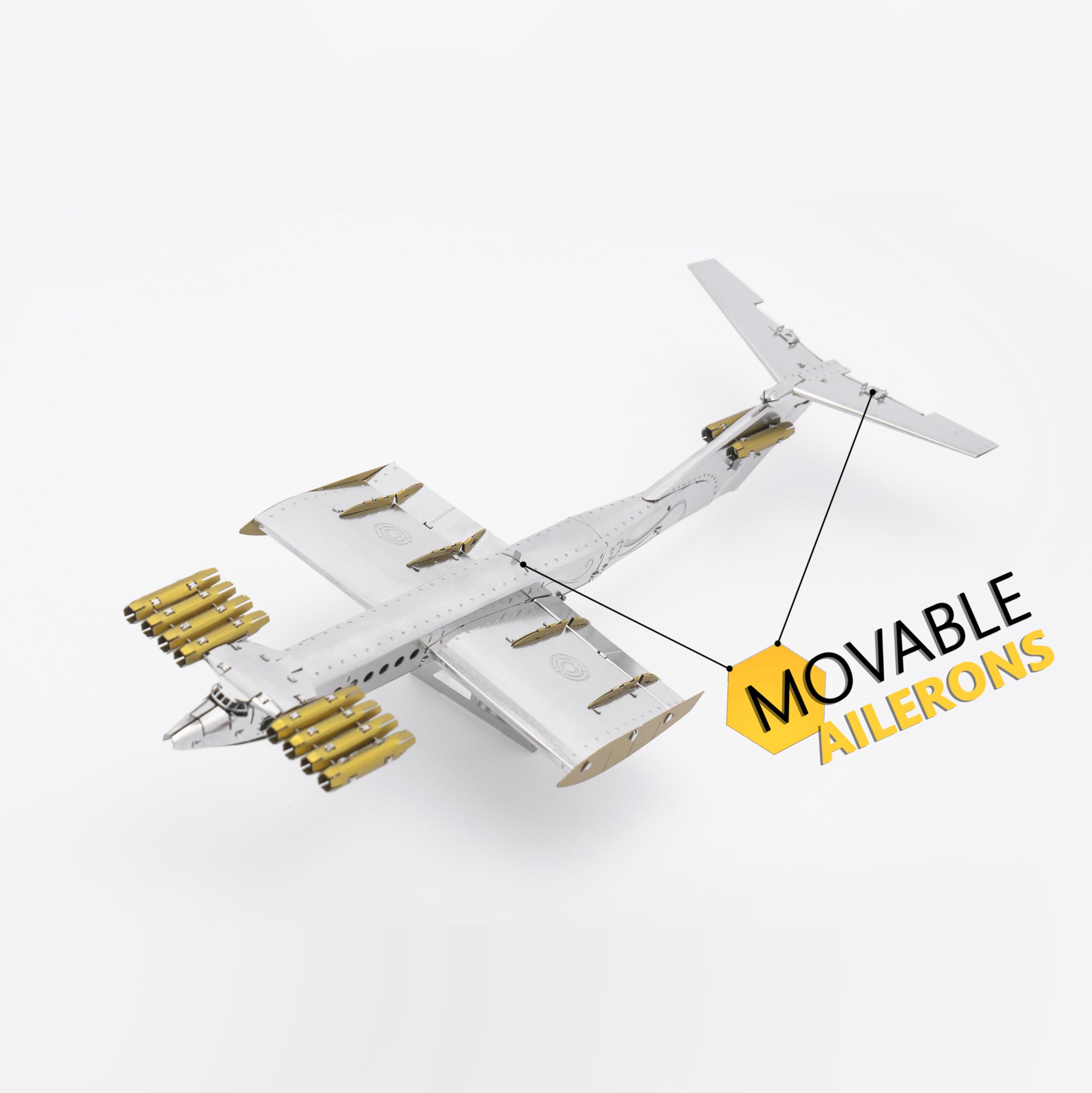 METAL-TIME Caspian SEA Monster, Ekranoplan Metal Model Kit, 3D Model ...