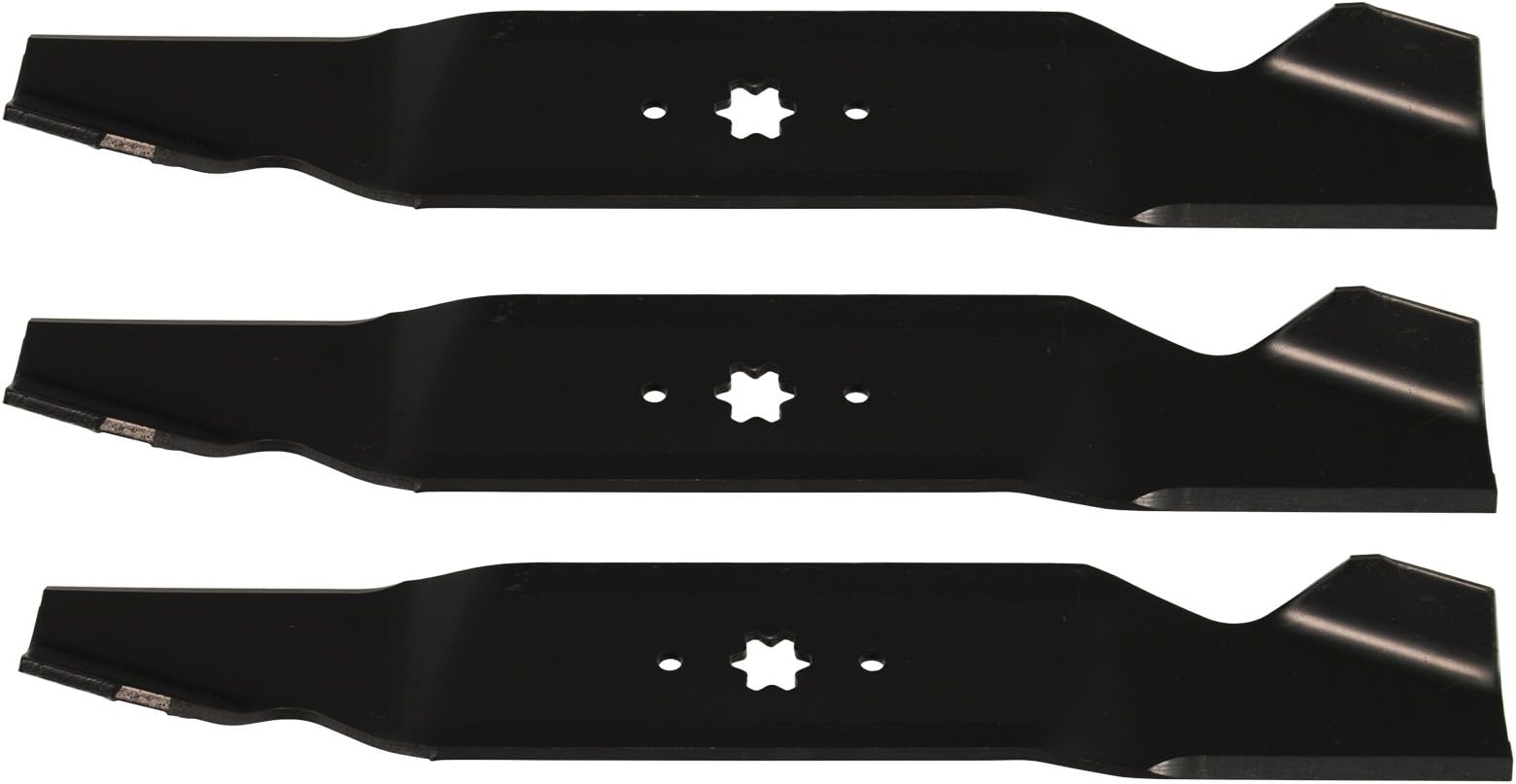Amazon.com : USA Mower Blades (2 MTD616MBP Toothed Extra High-Lift for ...