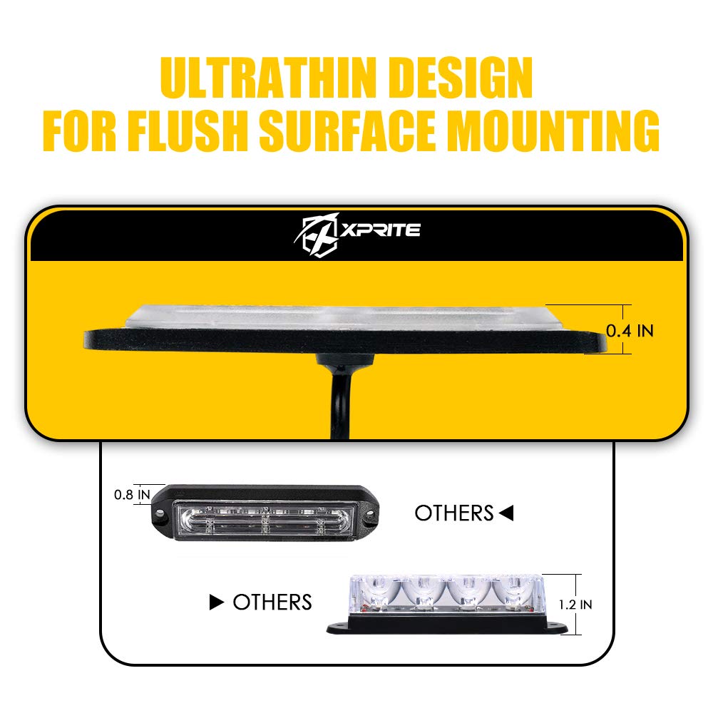 Snapklik.com : Xprite 24 LED Surface Mount Strobe Lights Kit