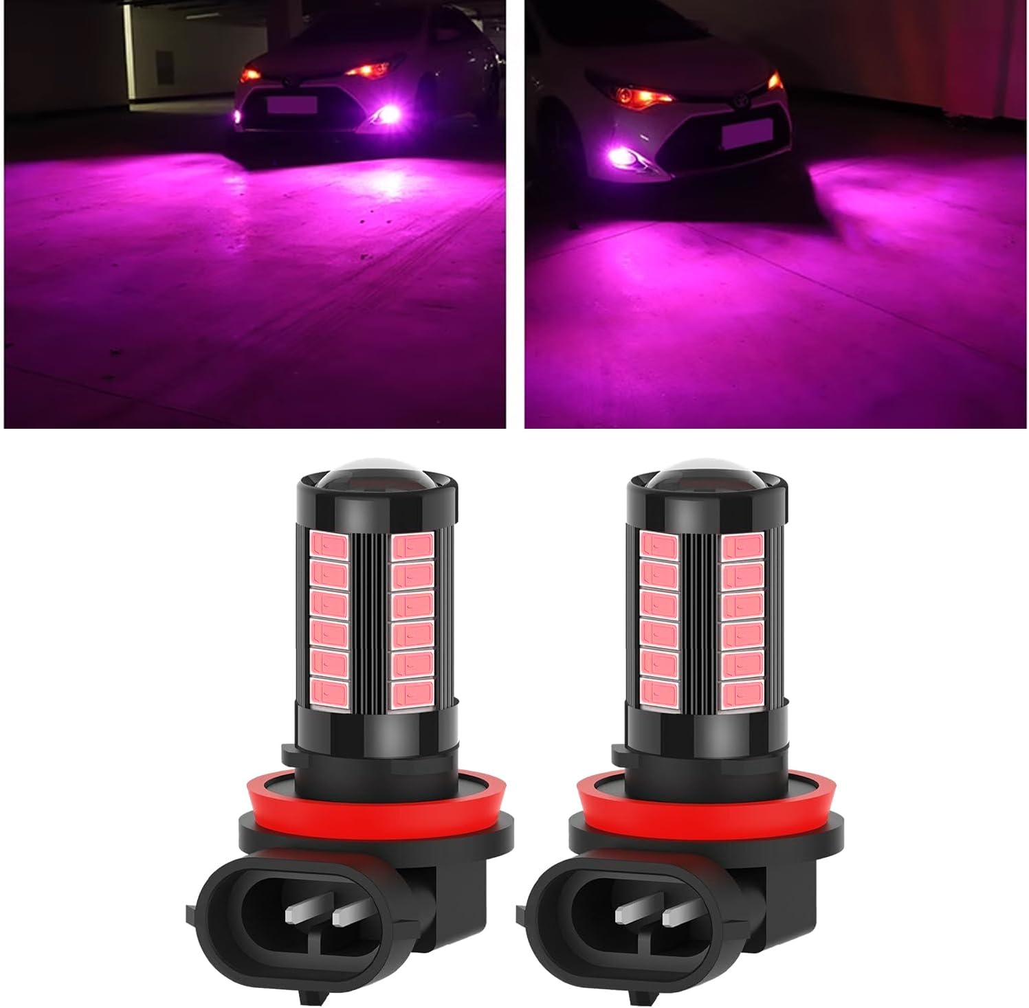 Amazon.com: SamWinGear 2PCS LED Fog Light Bulbs H11/H8 Headlight Bulb ...