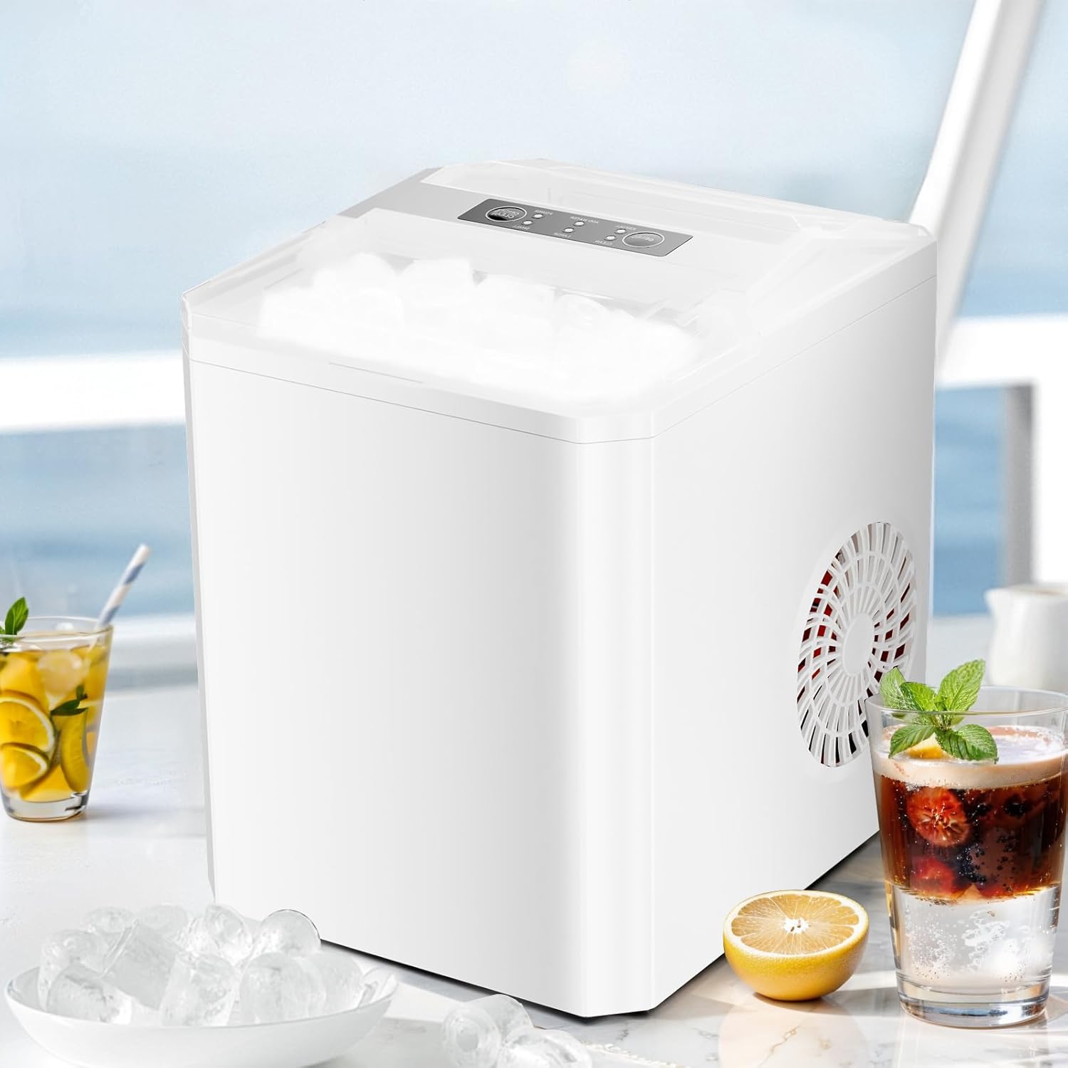 Amazon.com: Ice Maker, Portable Countertop Icemaker Machine, Self ...