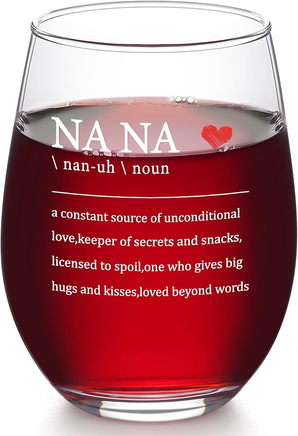 Amazon.com | Futtumy NANA Definition Stemless Wine Glass, Nana Mothers ...