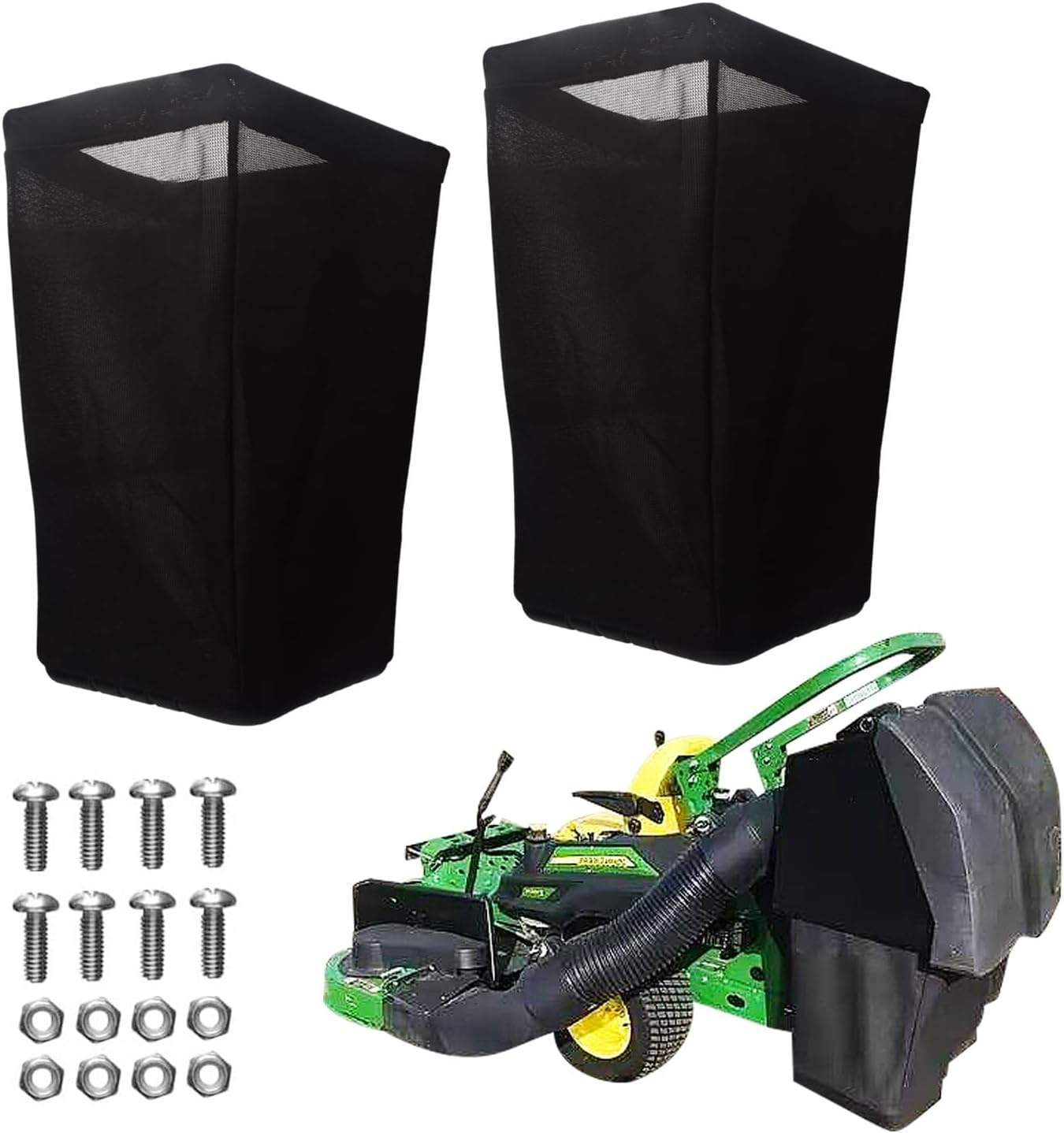 Amazon.com : AM122416 Replacement Grass Bags Kit Compatible With John D ...