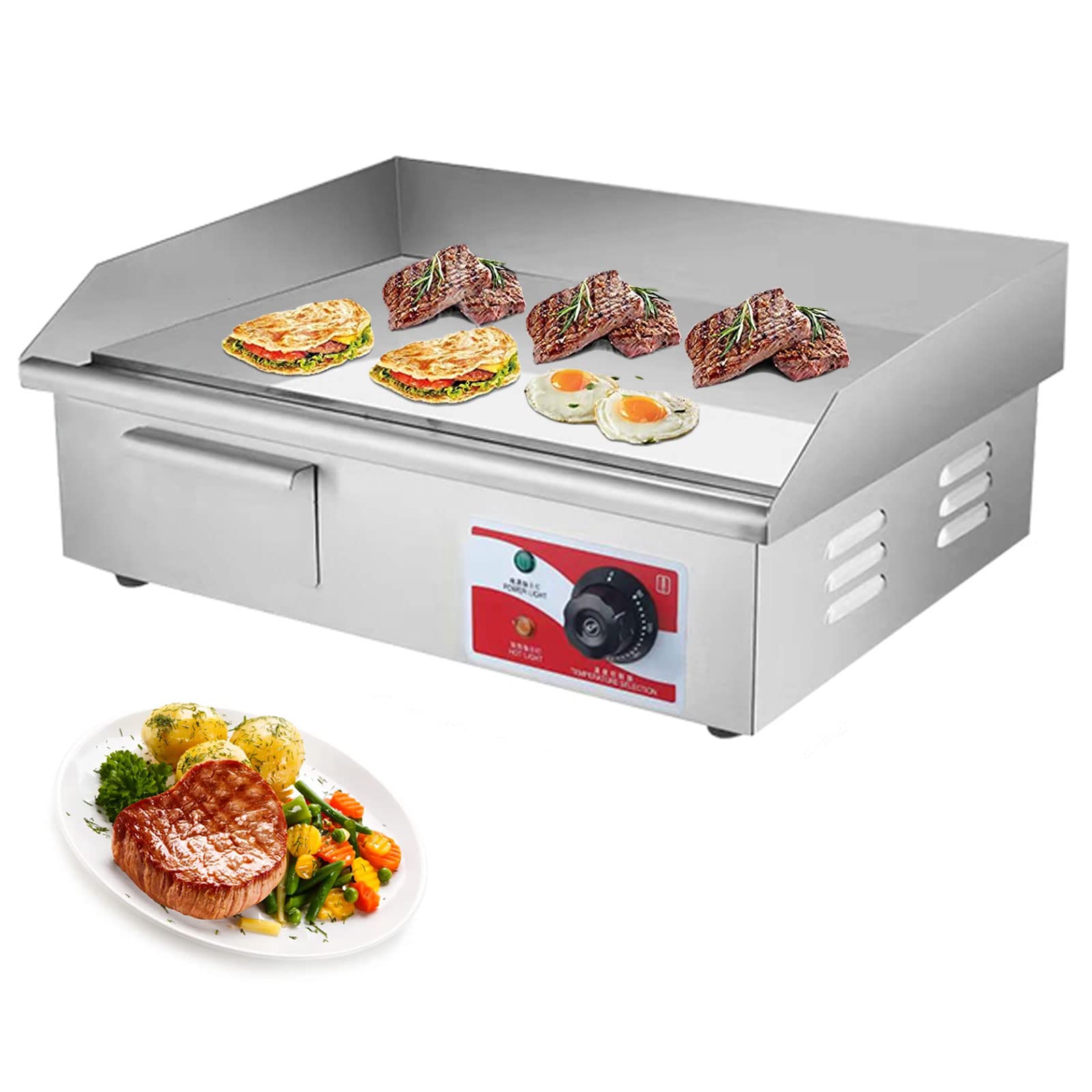 Steel Griddle Plate Commercial Japanese Range Stainless Steel Modern