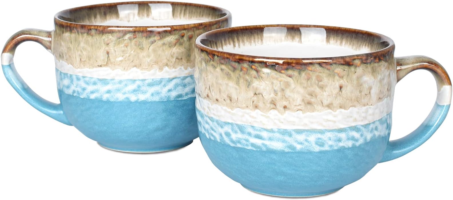 Amazon.com: Spode Blue Italian Mug | Set of 4 | Jumbo Coffee Cup | 16 ...