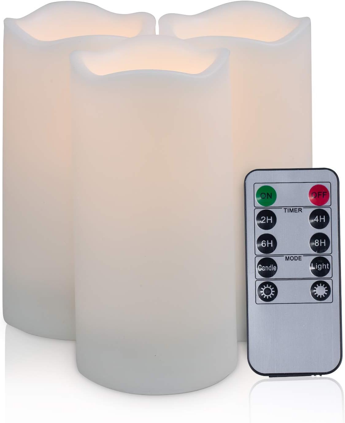 Amazon.com: Waterproof Outdoor Flameless Candles with Remote, Bemoment ...