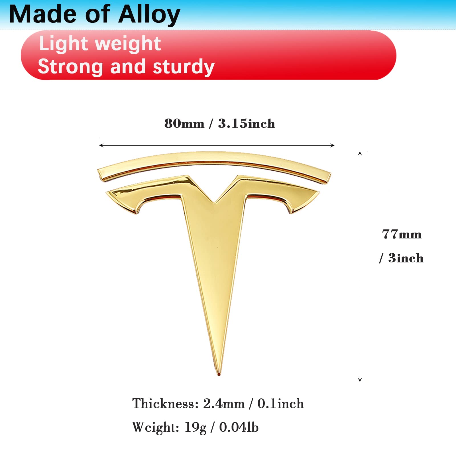 Snapklik.com : Yhcdsea Car Original Logo 3D Badge Metal Replacement ...