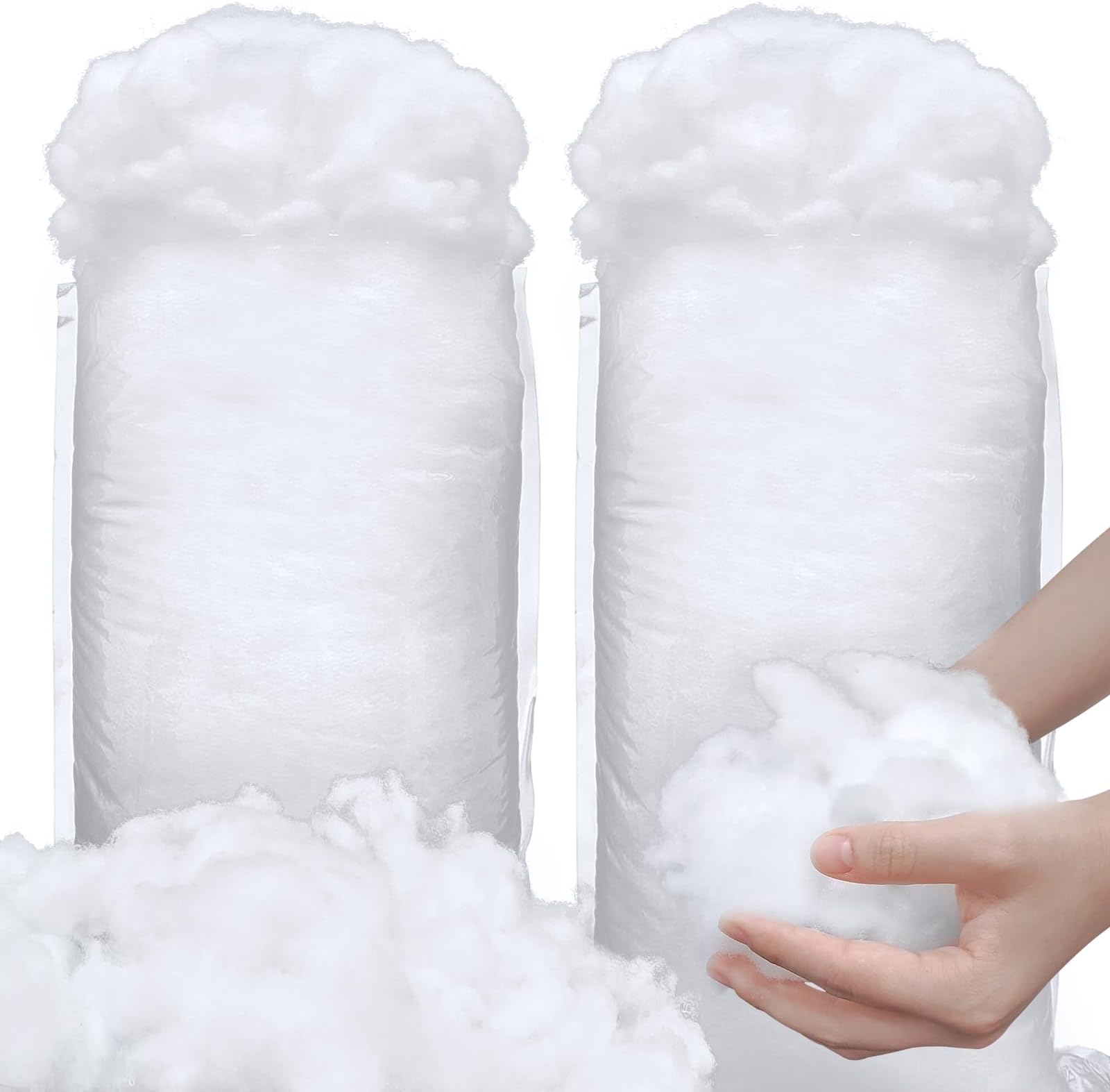 Amazon.com: liamasum Christmas Fake Snow Decor, 1LB Fiber Cotton ...