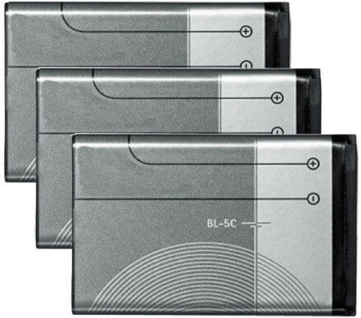 Amazon.com: Compatible Battery for BL-5C (3 Pack) : Health & Household