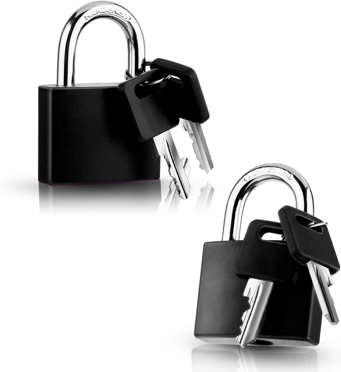 Yuanchu 2 Pcs Aluminum Padlocks with Keys, Anti-Rust Weatherproof Lock ...