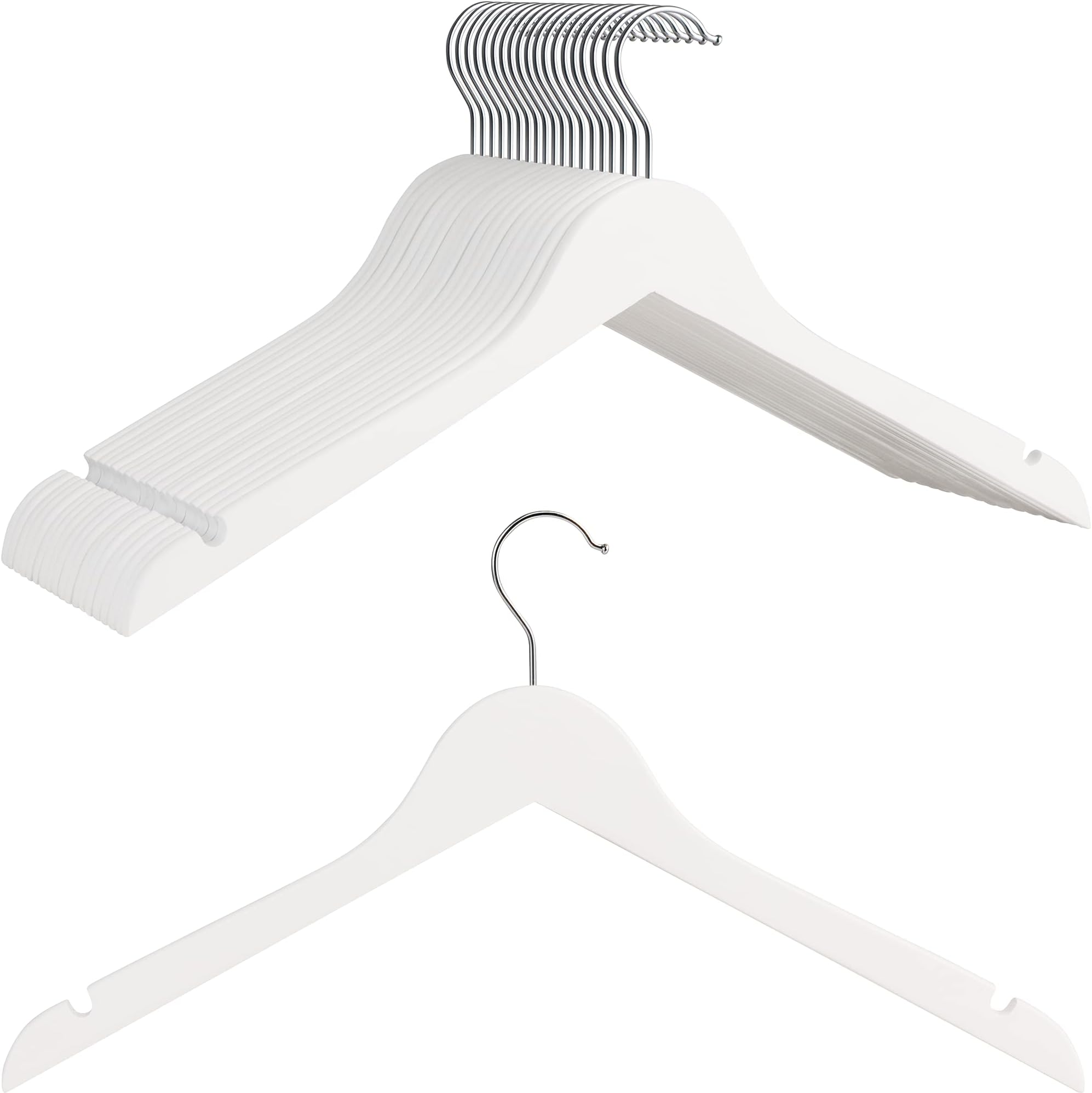 Amazon.com: Ikea Bumerang 702.385.41 Wooden Clothes Hangers, Pack of 5 ...