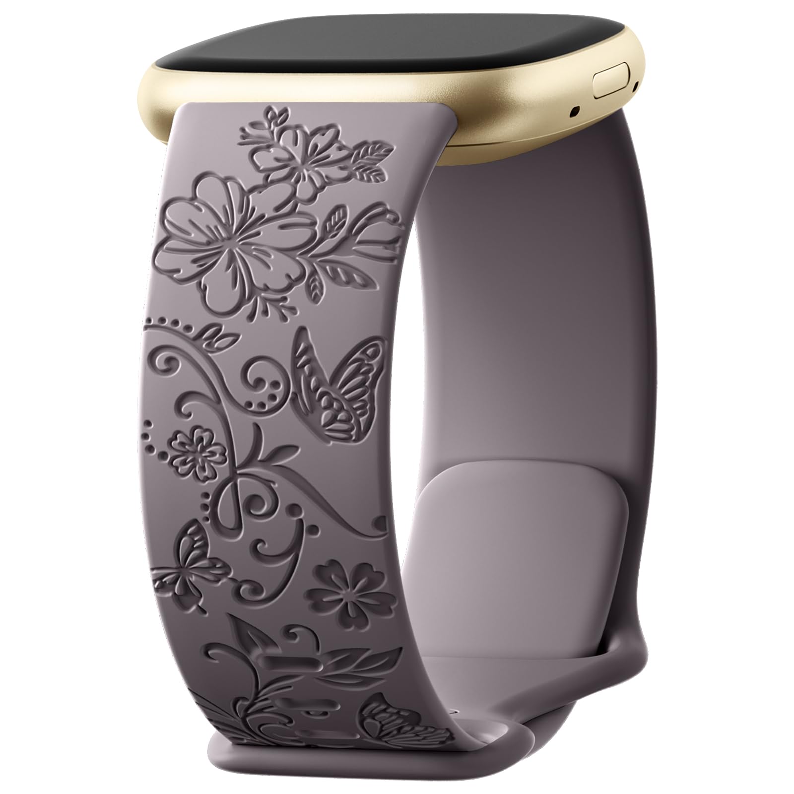 Snapklik.com : Fitbit Compatible Bands - Soft Floral Pattern Sport ...