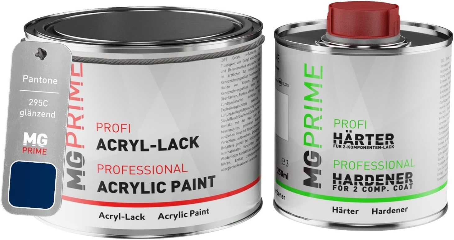 MG PRIME Pantone 295C Blue Acrylic paint gloss 0.75 litres / 750 ml can ...