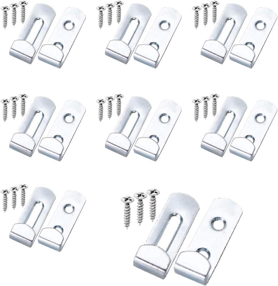 Metal Hidden Mirror Clip Holders Zinc Plated with Screws, 8 Pack ...