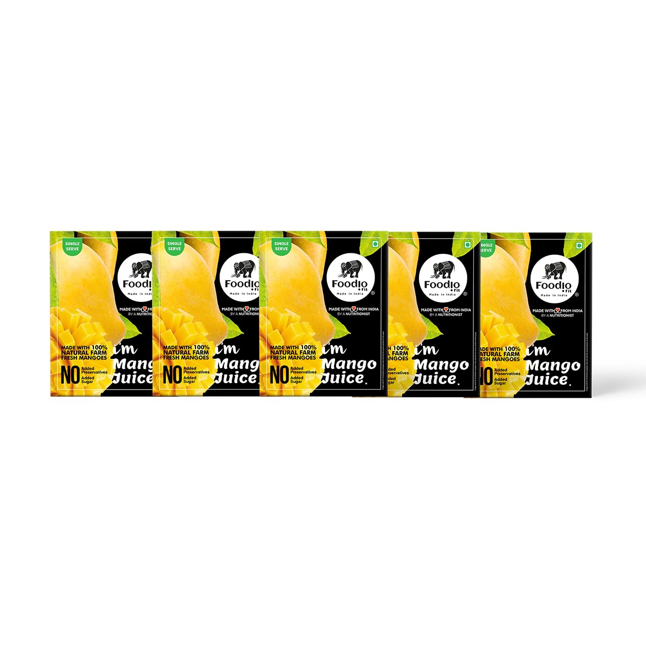 Foodio.fit Mango Juice Powder Mix Pack of 5-(20G Each)- Instant Drink ...
