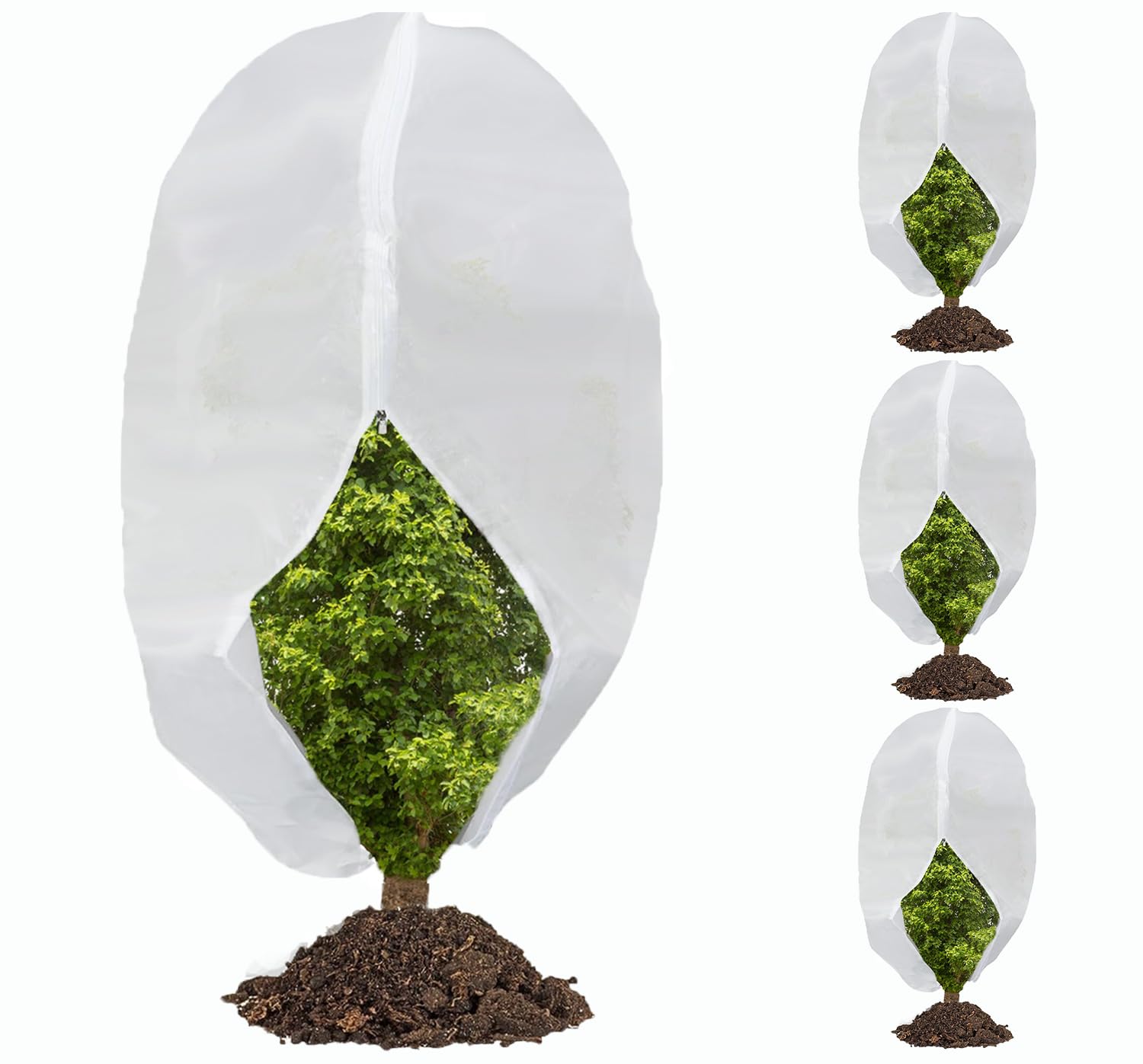 Amazon.com : HXXUYY 4 Pack 32"x 48" Plant Covers Freeze Protection with ...