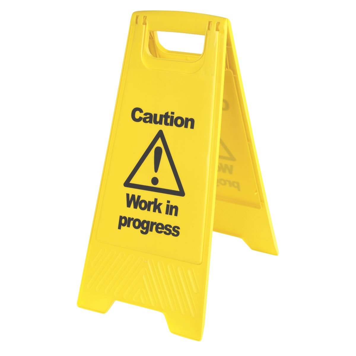 Caution Work in Progress A-Frame Safety Sign 680 x 300mm : Amazon.co.uk ...