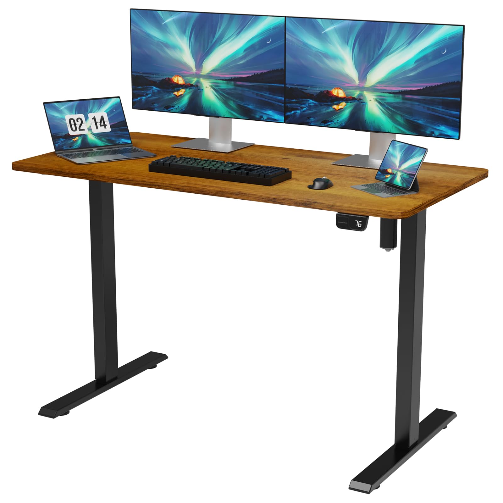 Snapklik.com : Crenova Height Adjustable Electric Standing Desk, 48x24 ...