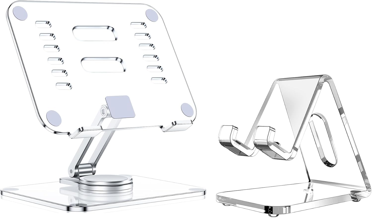 Amazon.com: CreaDream Acrylic Tablet Stand Holder & Acrylic Phone Stand ...