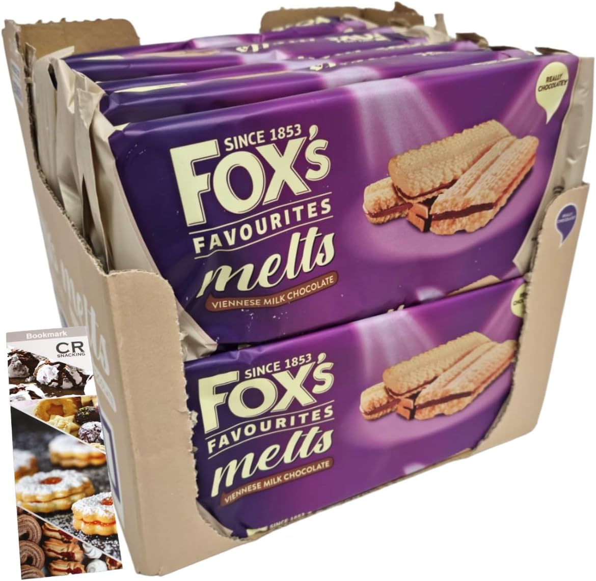 Foxs Milk Chocolate Viennese Biscuits 12 x 120g - Milk chocolate ...