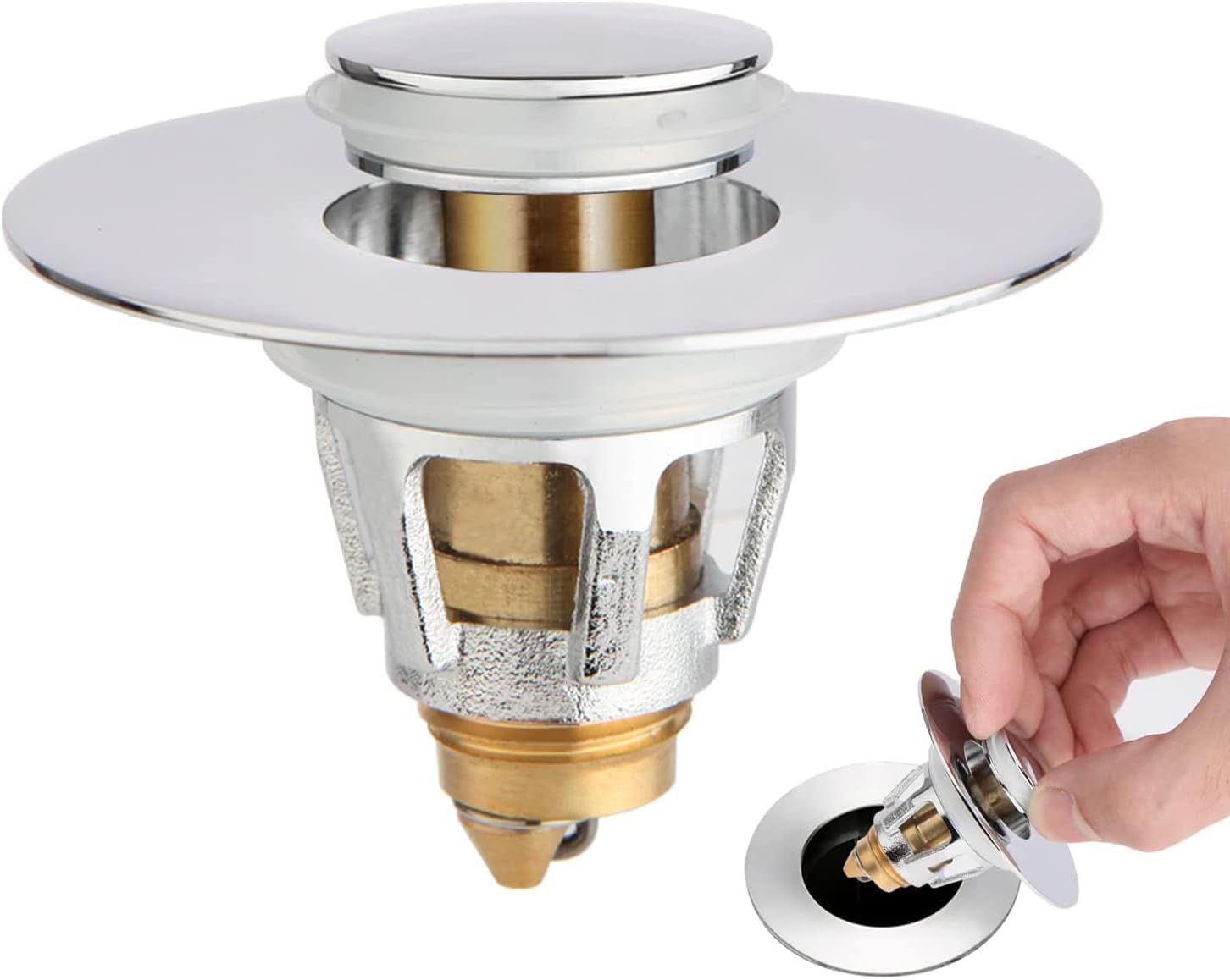 Amazon.com: Davpo Universal Bathroom Sink Drain Stopper - Upgraded ...