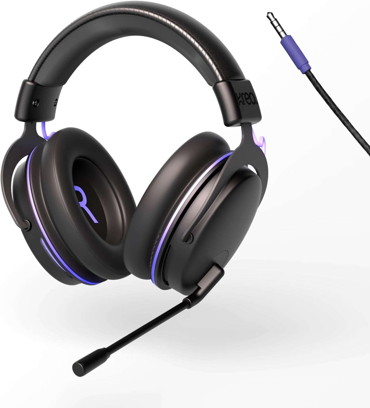 Kreo Beluga V2 Wired Over Ear Gaming Headset, 50mm Oraphene Drivers ...