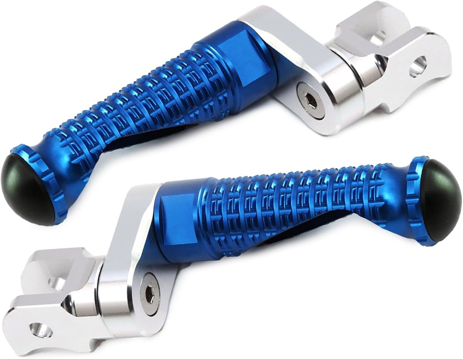 Amazon.com: MCMOTOPARTS M-PRO Front Footpegs Lowering Foot Pegs Blue ...
