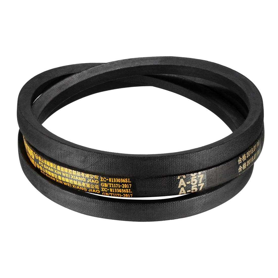 uxcell A57 Drive V-Belts 57" Inner Length 13mm Width 8mm Thick JIS ...