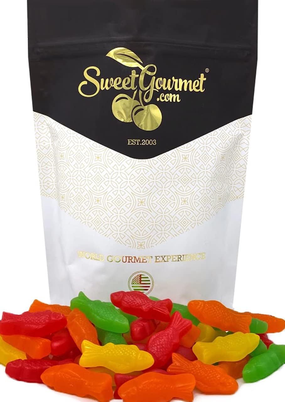 Amazon.com: SweetGourmet Assorted Fruit JuJu Fish | Bulk Candy | 1 ...