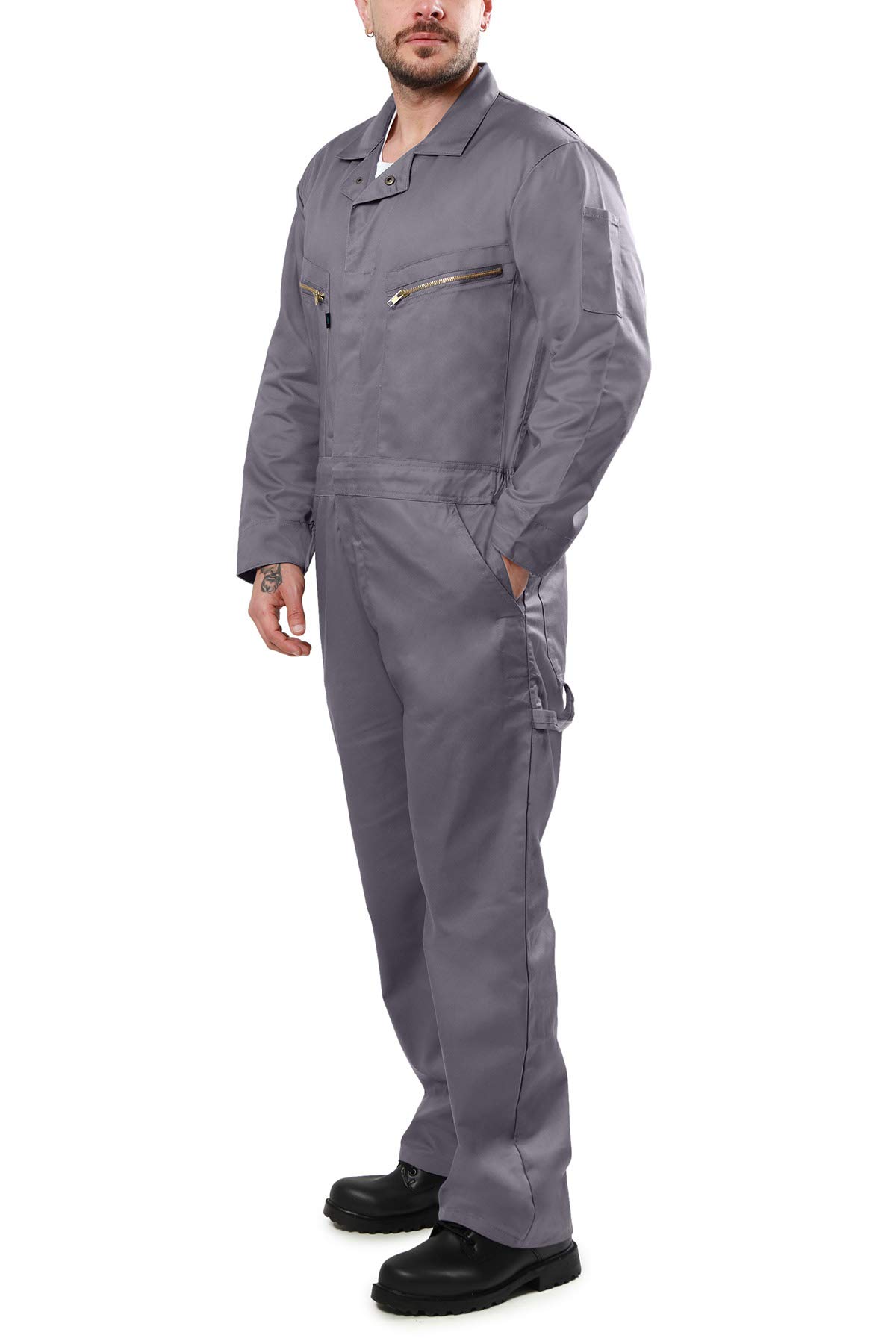 Snapklik.com : Kolossus Mens Long Sleeve Blended Coverall