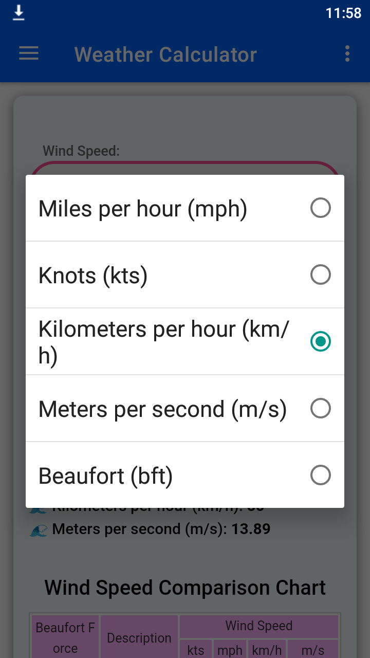 Weather Calculator - App on Amazon Appstore