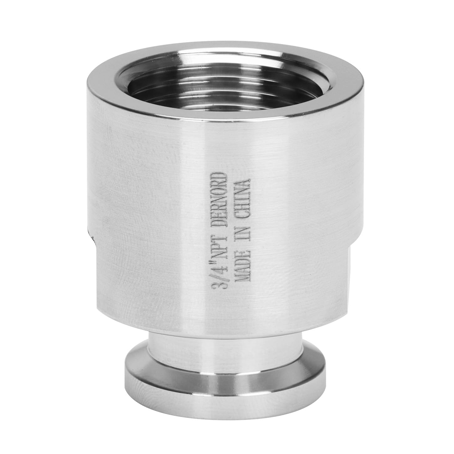 Snapklik.com : 1/2 Tri Clamp Adapter To 3/4 Inch FNPT Thread Ferrule ...
