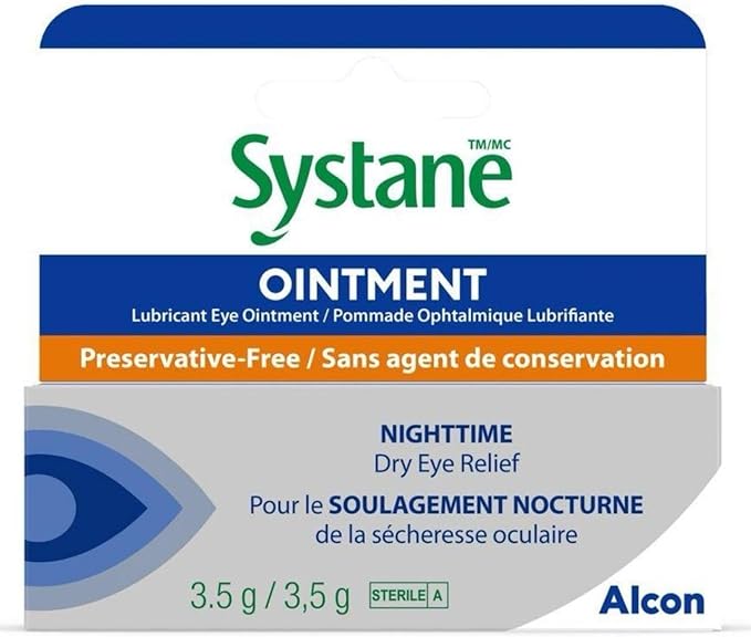 Systane Nighttime Lubricant Eye Ointment-0.123 oz, 3.5g (Pack of 3 ...