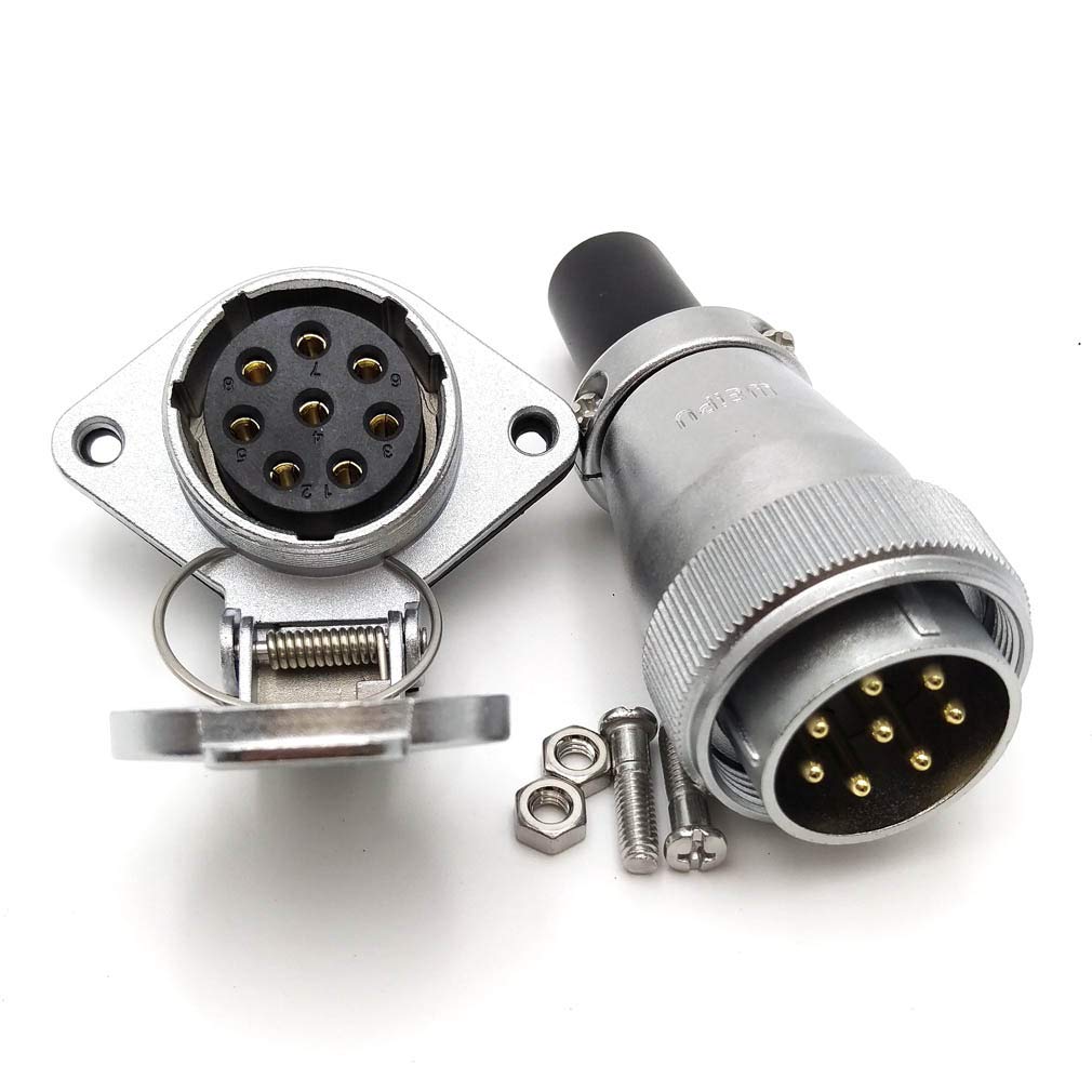 Buy WEIPU WS28 ZG TQ 8pins Power Cable Connector, 8 Wire High Voltage ...