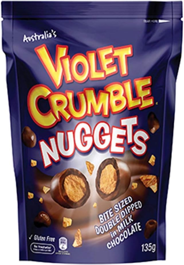 Amazon.com: Violet Crumble Milk Chocolate Nuggets, 135g : Grocery ...