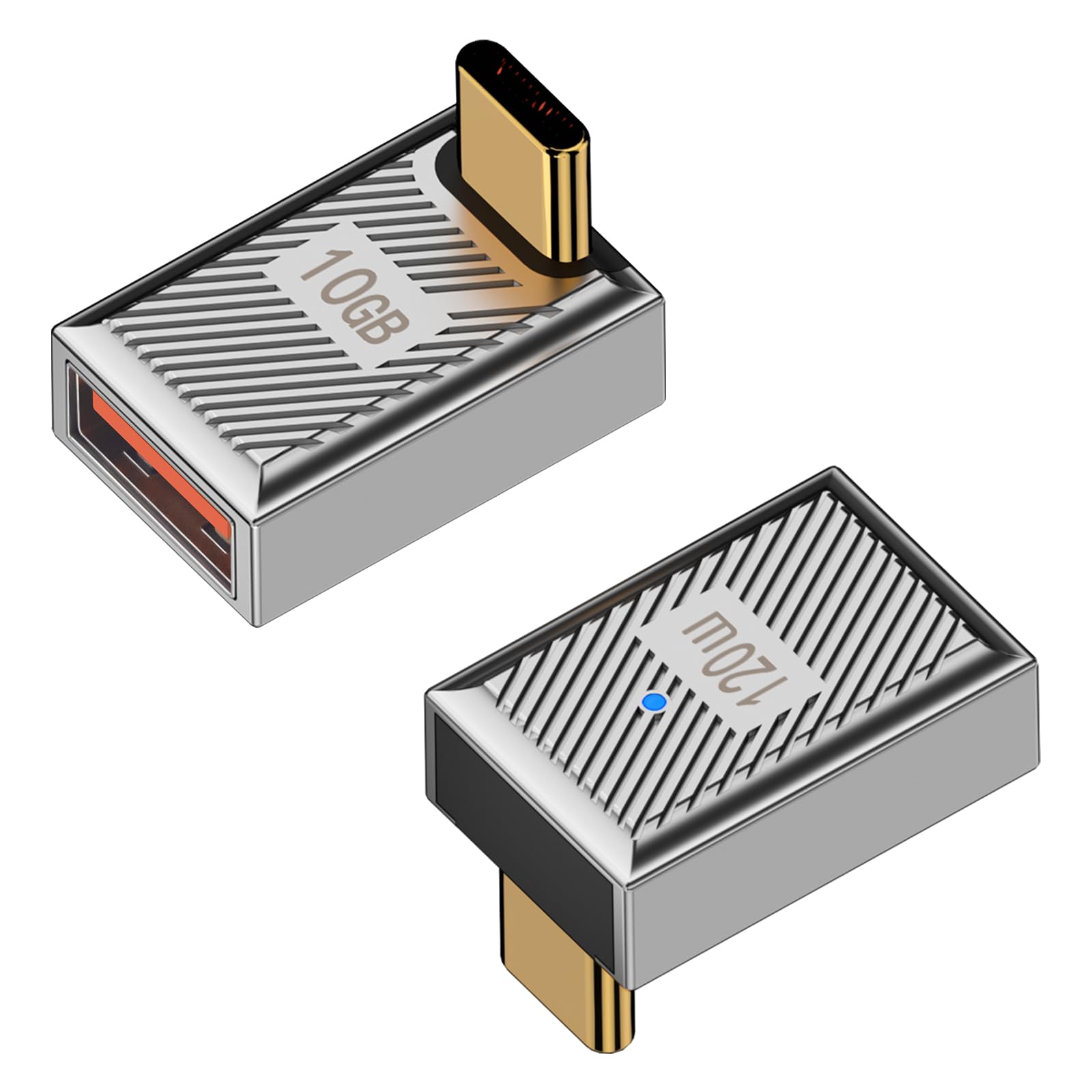 Amazon.com: Duttek 90 Degree USB C to USB Adapter 10Gbps, USB A to USB ...