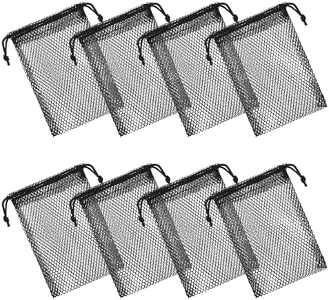 Amazon.com: 8 Pcs Small Mesh Bags, 6 X 4" Portable Black Nylon Mesh ...