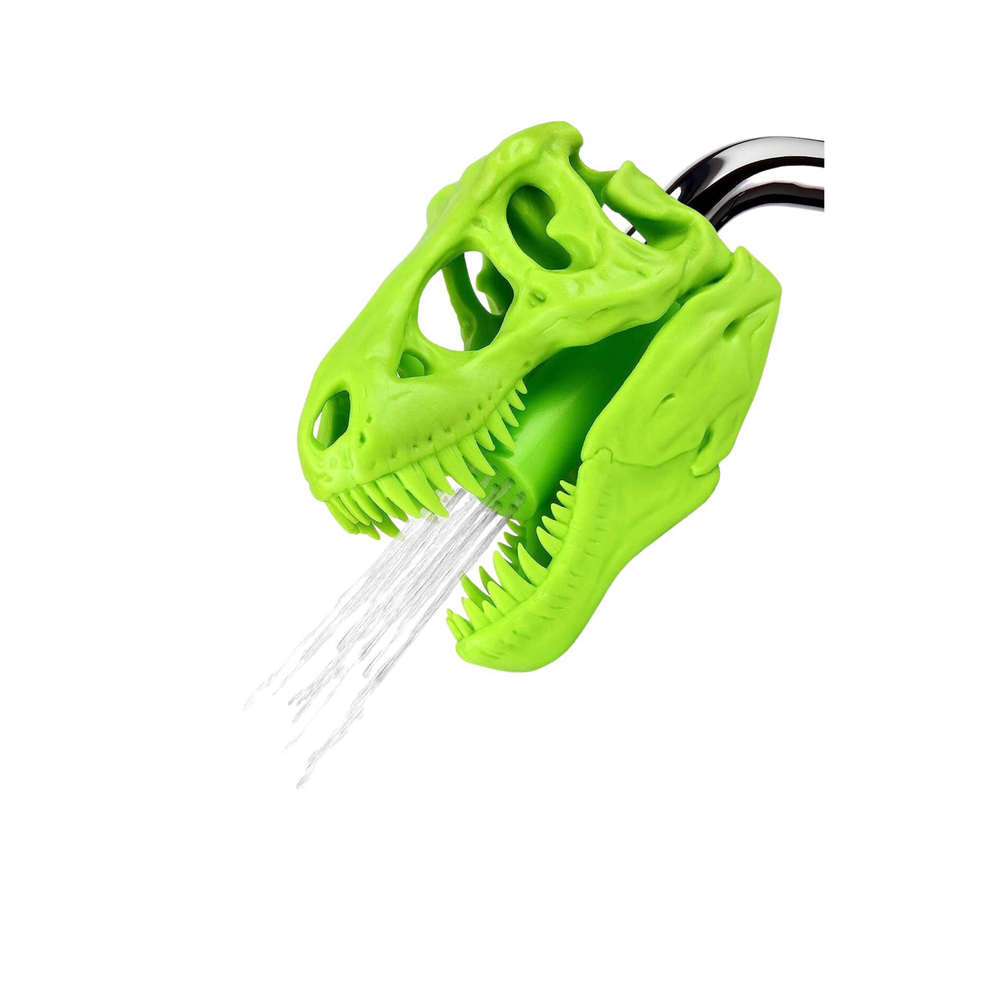 Wash N Roar Sculpted T-Rex Skull Shower Head, Dinosaur Shower Head ...