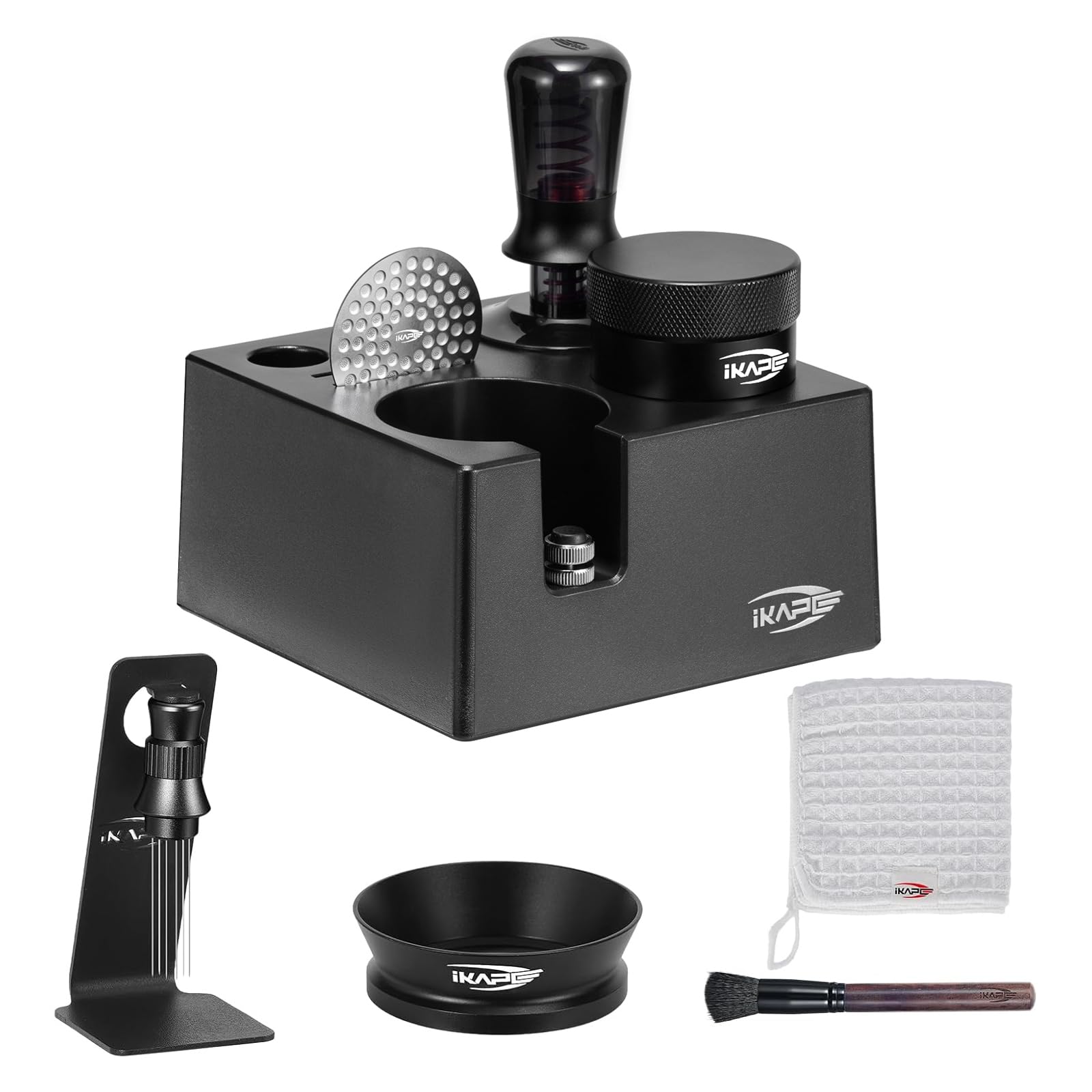 Snapklik.com : IKAPE 58MM Coffee Tamper Set Black 8 IN 1, Espresso ...