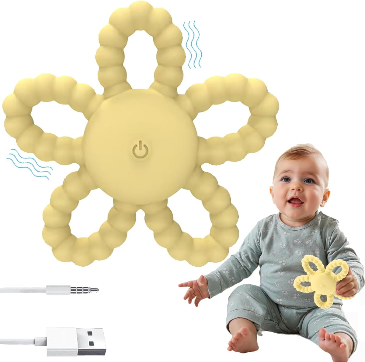 Vibrating Sensory Chew Toy - Dual Use Chew Toy for Autistic Children ...