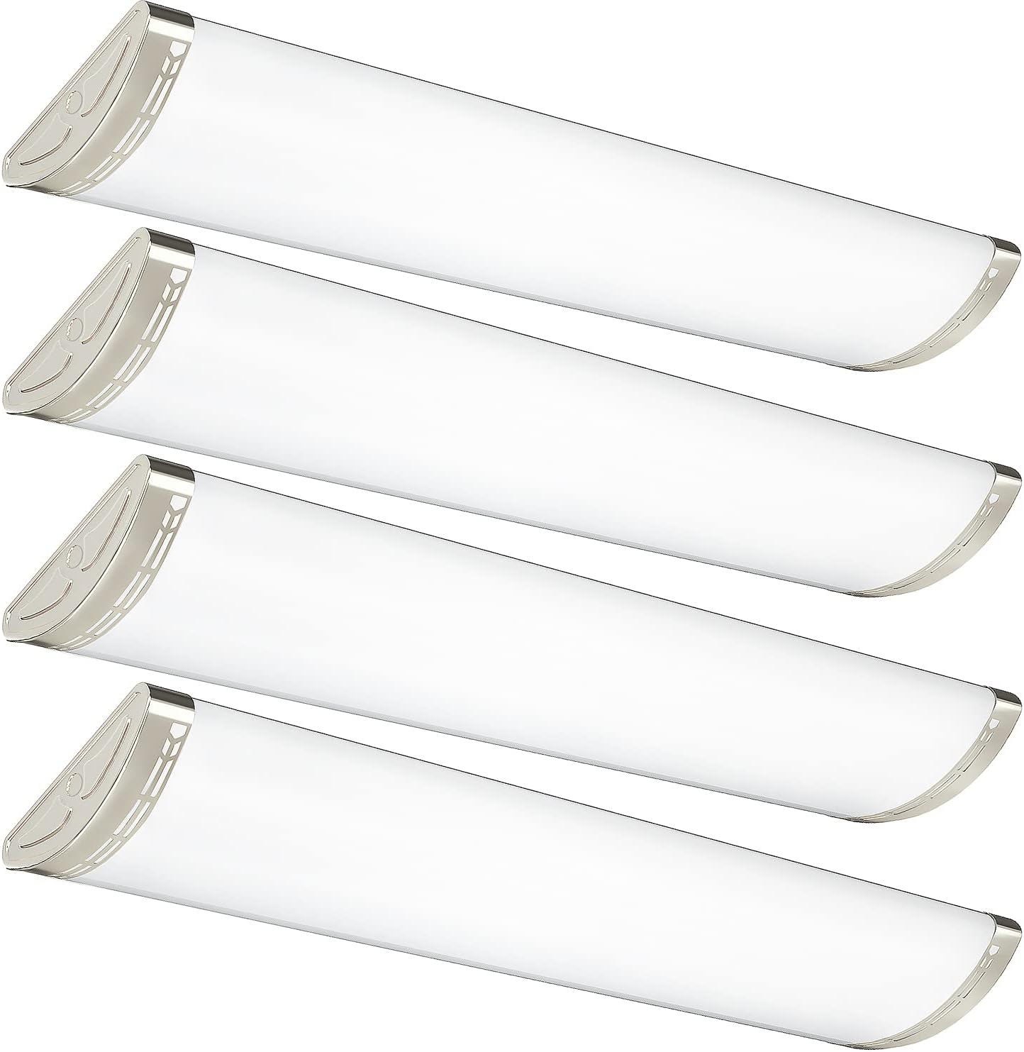 FAITHSAIL 4FT Dimmable LED Wraparound Light Fixture, 10 Inch Wide 80W ...