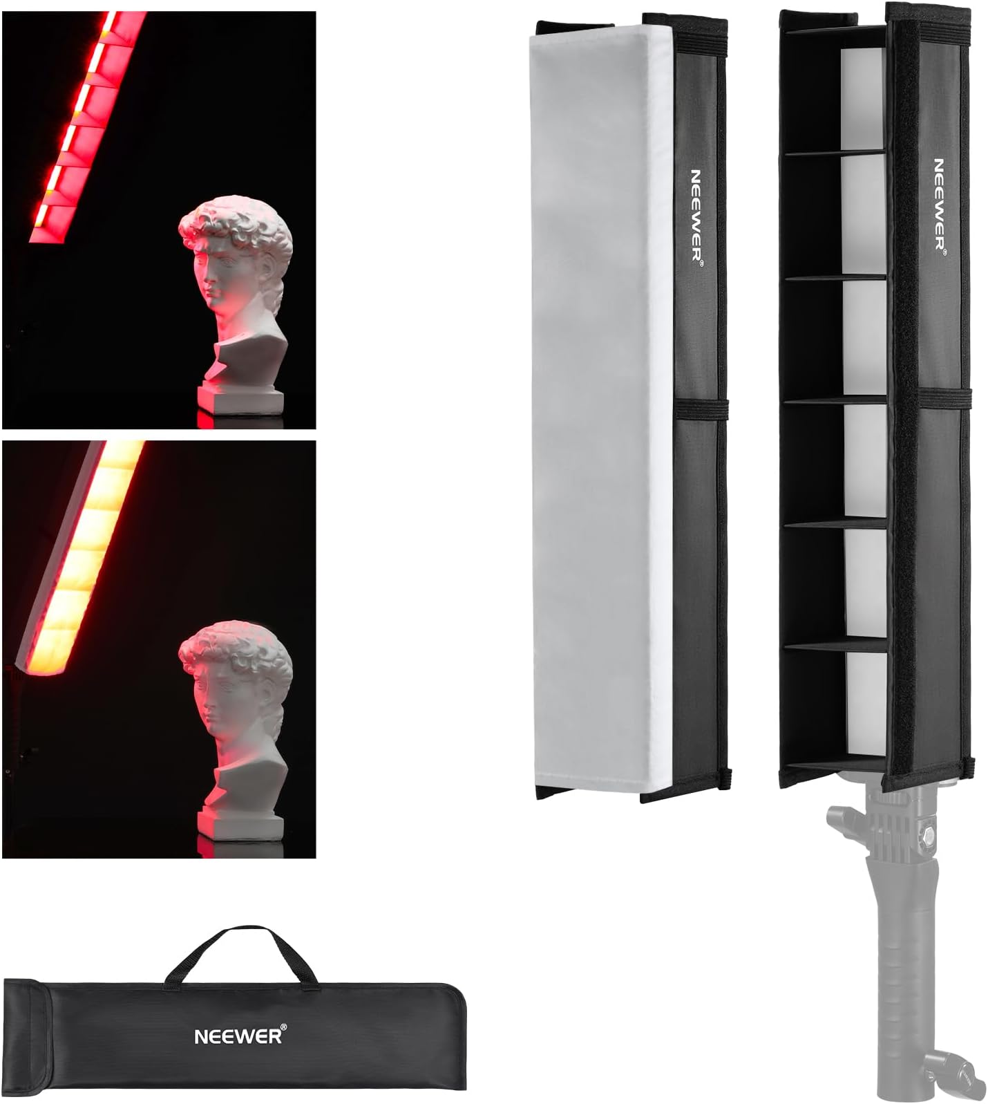 Amazon.com : NEEWER Tube Light Grid Softbox Diffuser for BH-30S Full ...