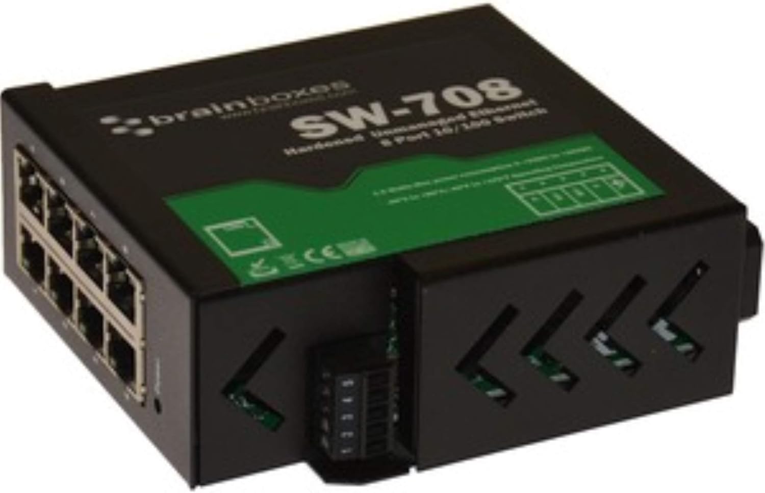 Amazon.com: Brainboxes SW-708 8 Port Unmanaged Ethernet Switch DIN ...
